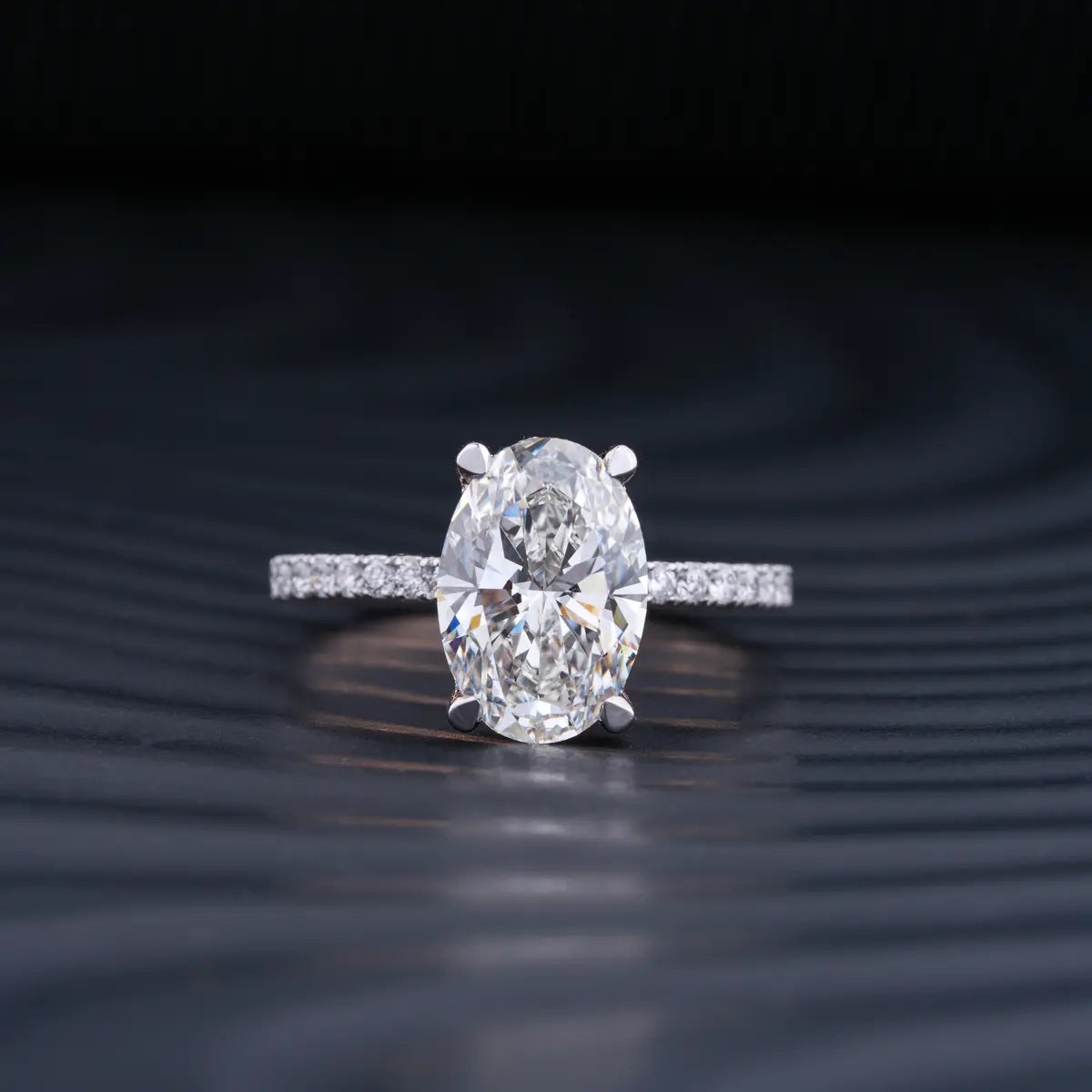 3Ct Oval Diamond Ring | Lab-Grown Diamond Ring – Earthly Jewels