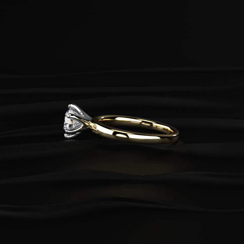 1ct Round Diamond Classic Solitaire Engagement Ring – Earthly Jewels