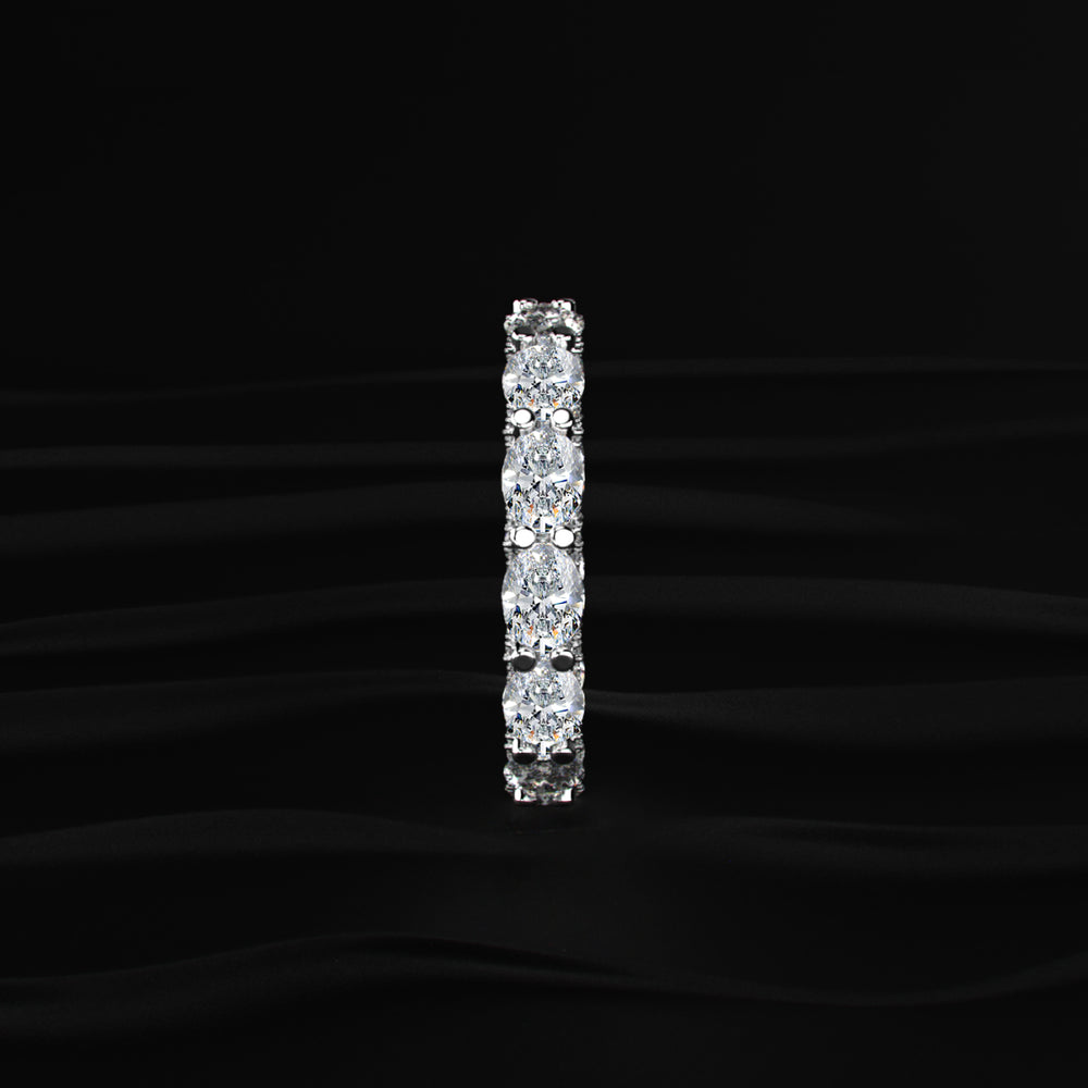 Ferris Wheel Oval Diamond Band | Modern Eternity Ring – Earthly Jewels