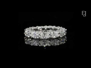 Ferris Wheel Oval Diamond Band | Modern Eternity Ring – Earthly Jewels