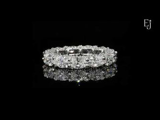 Ferris Wheel Oval Diamond Band | Modern Eternity Ring – Earthly Jewels
